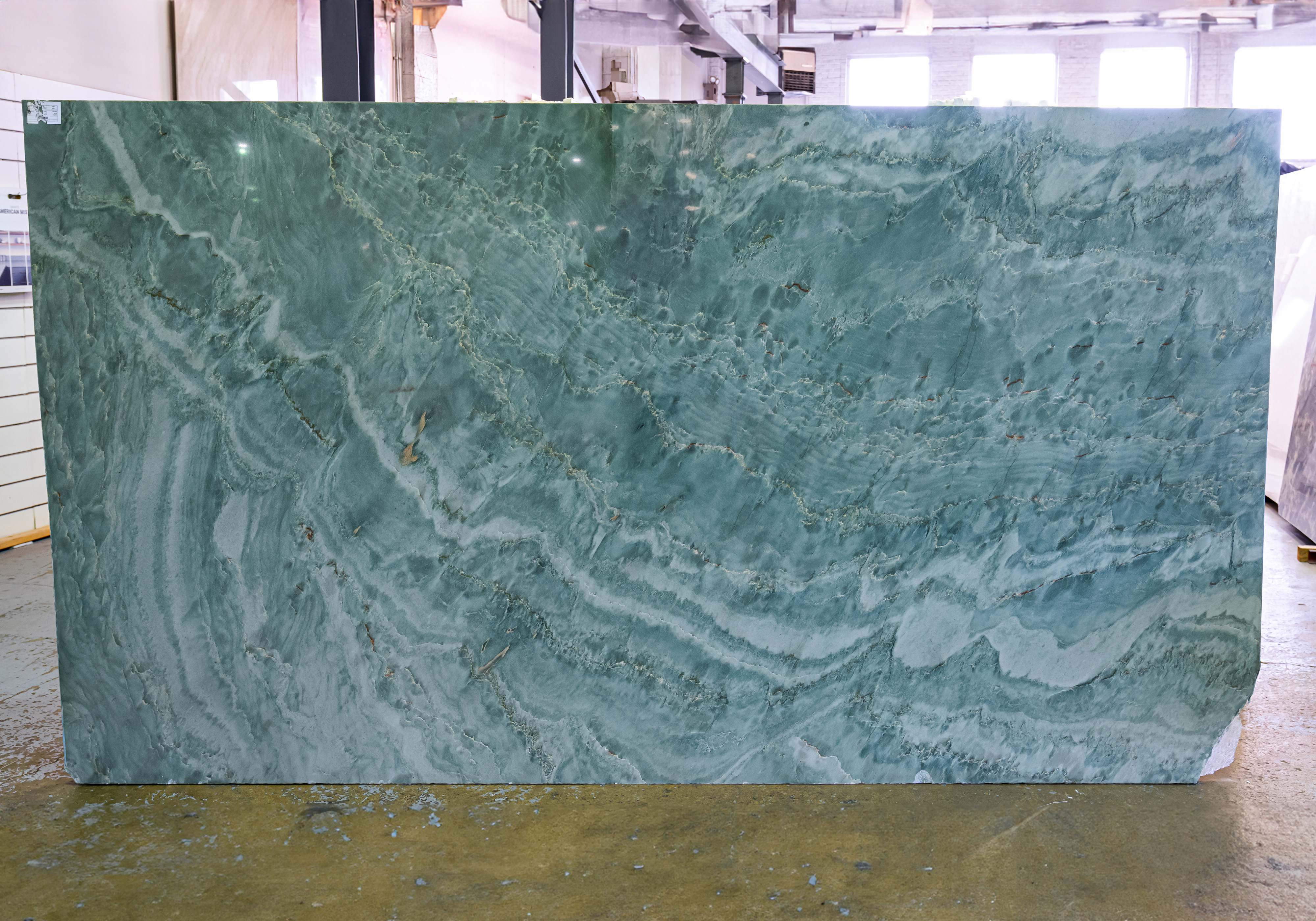 Vivid Green Polished Quartzite Slab Random | Marble Systems, Marble ...