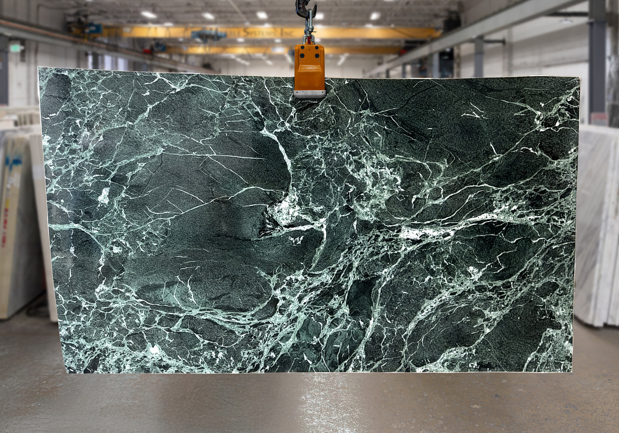 Verde Alpi Polished Marble Slab Random